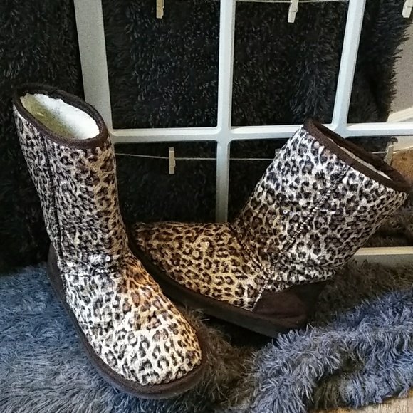 Deb | Shoes | Sequin Cheetah Slippers | Poshmark